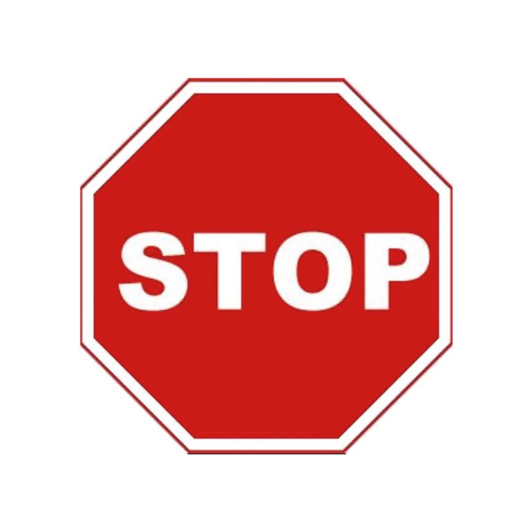 BFT STOP SIGN / NO ENTRY SIGN - Trade Electric Gates UK