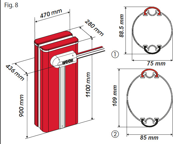 FAAC B680 Large Beams - Trade Electric Gates UK